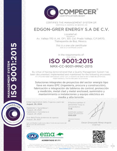 ISO 9001:2015 – Edgon Grer